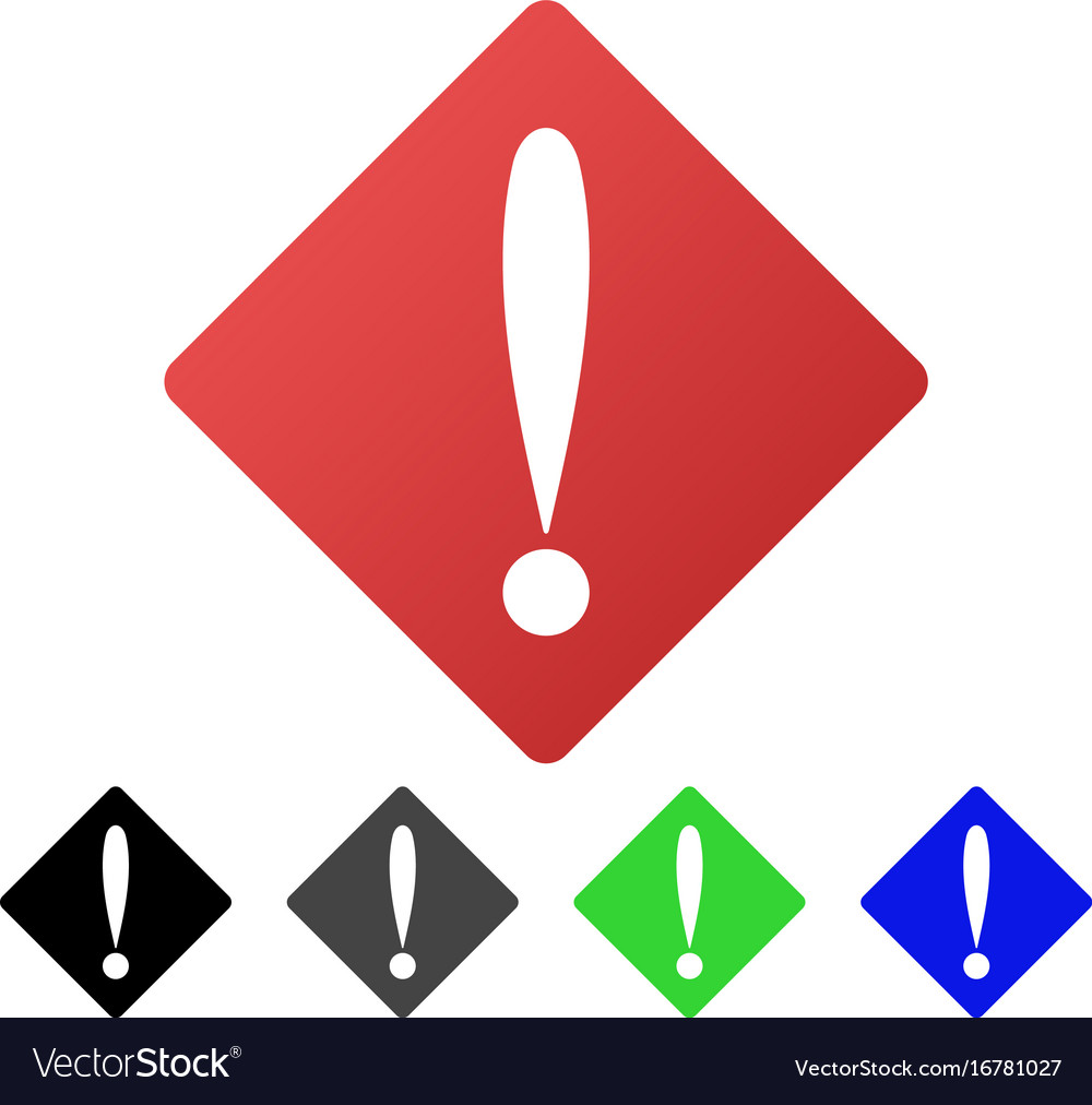 Problem flat gradient icon Royalty Free Vector Image