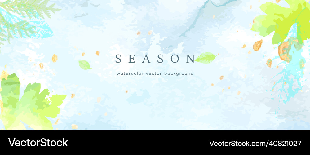 Spring season background pastel banner blue Vector Image