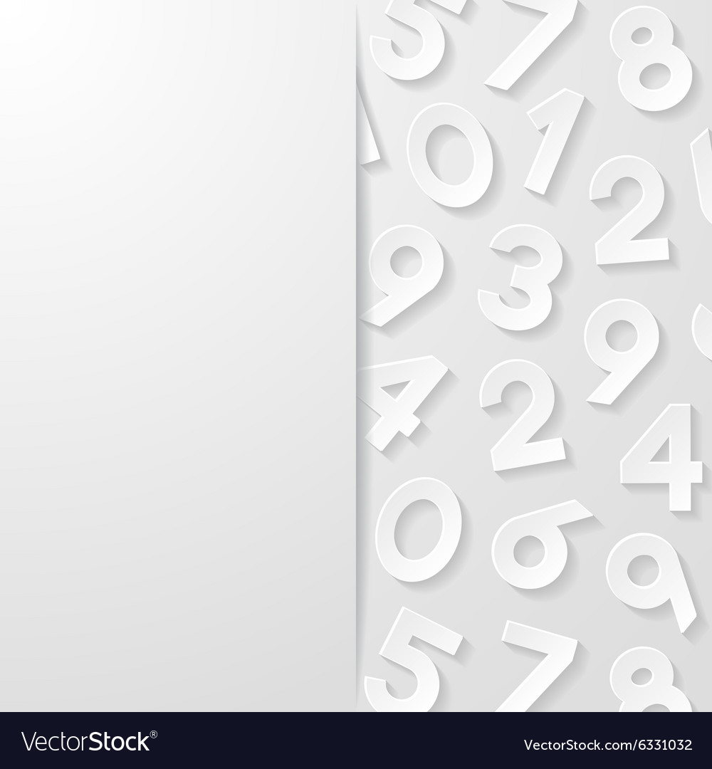Abstract background with numbers Royalty Free Vector Image