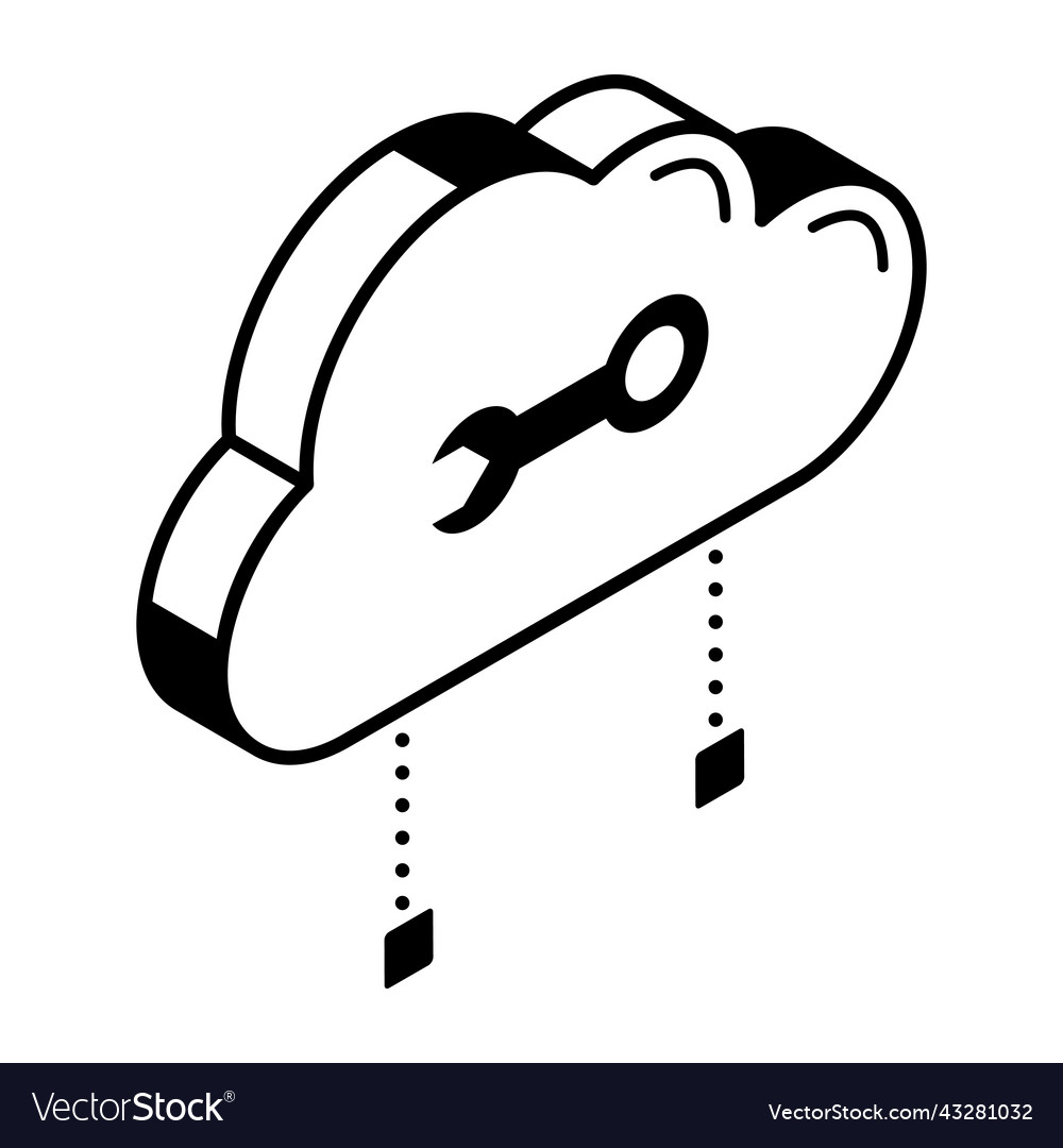 Cloud tool Royalty Free Vector Image - VectorStock