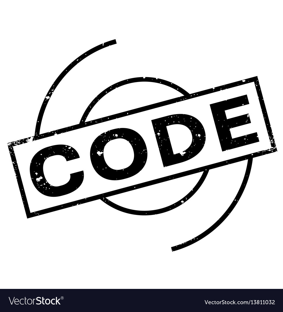 Code rubber stamp Royalty Free Vector Image - VectorStock