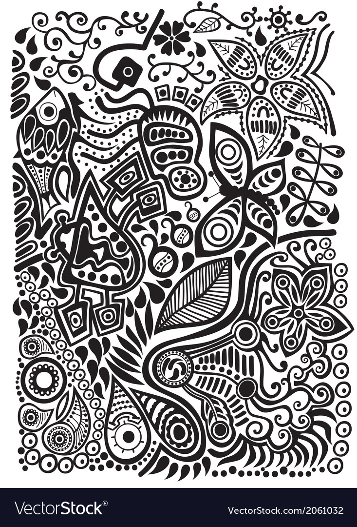 Doodle background Royalty Free Vector Image - VectorStock