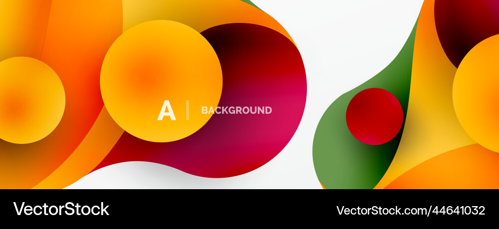 Flowing geometric shapes minimalist abstract Vector Image