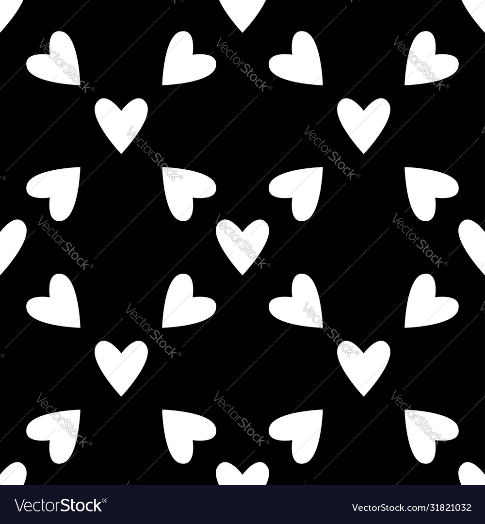 Seamless hearts pattern Royalty Free Vector Image