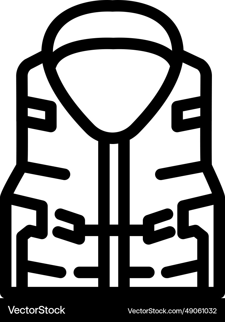 Ship safety equipment marine line icon Royalty Free Vector