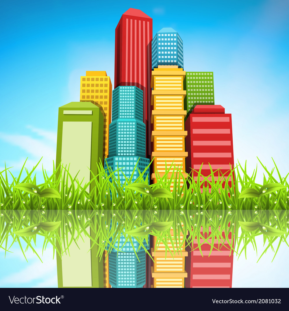 Spring landscape Royalty Free Vector Image - VectorStock