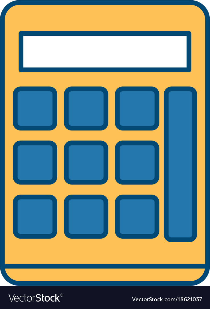 Calculator math device Royalty Free Vector Image