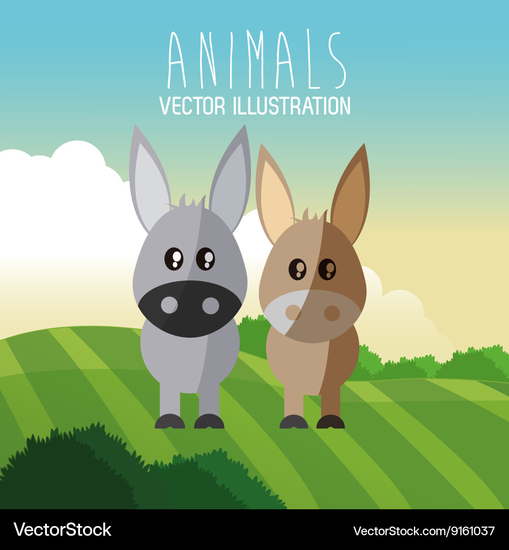 Donkey icon design graphic animal Royalty Free Vector Image