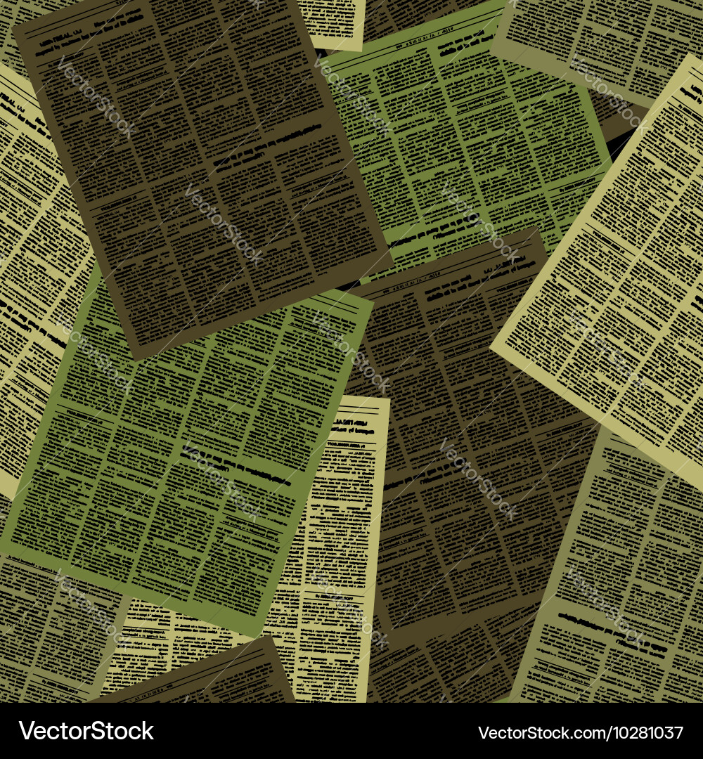 Military newspaper background Soldiery Protective Vector Image