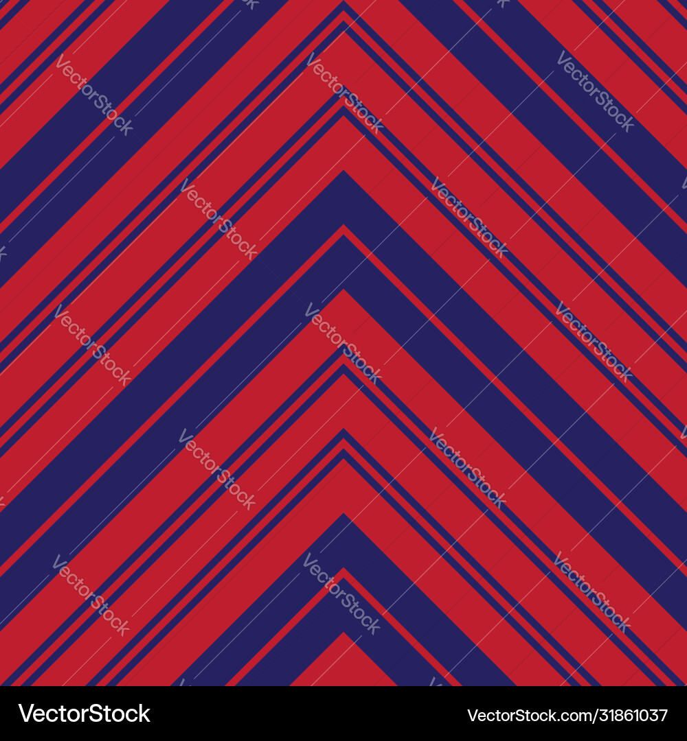 Red and blue chevron diagonal stripes seamless Vector Image