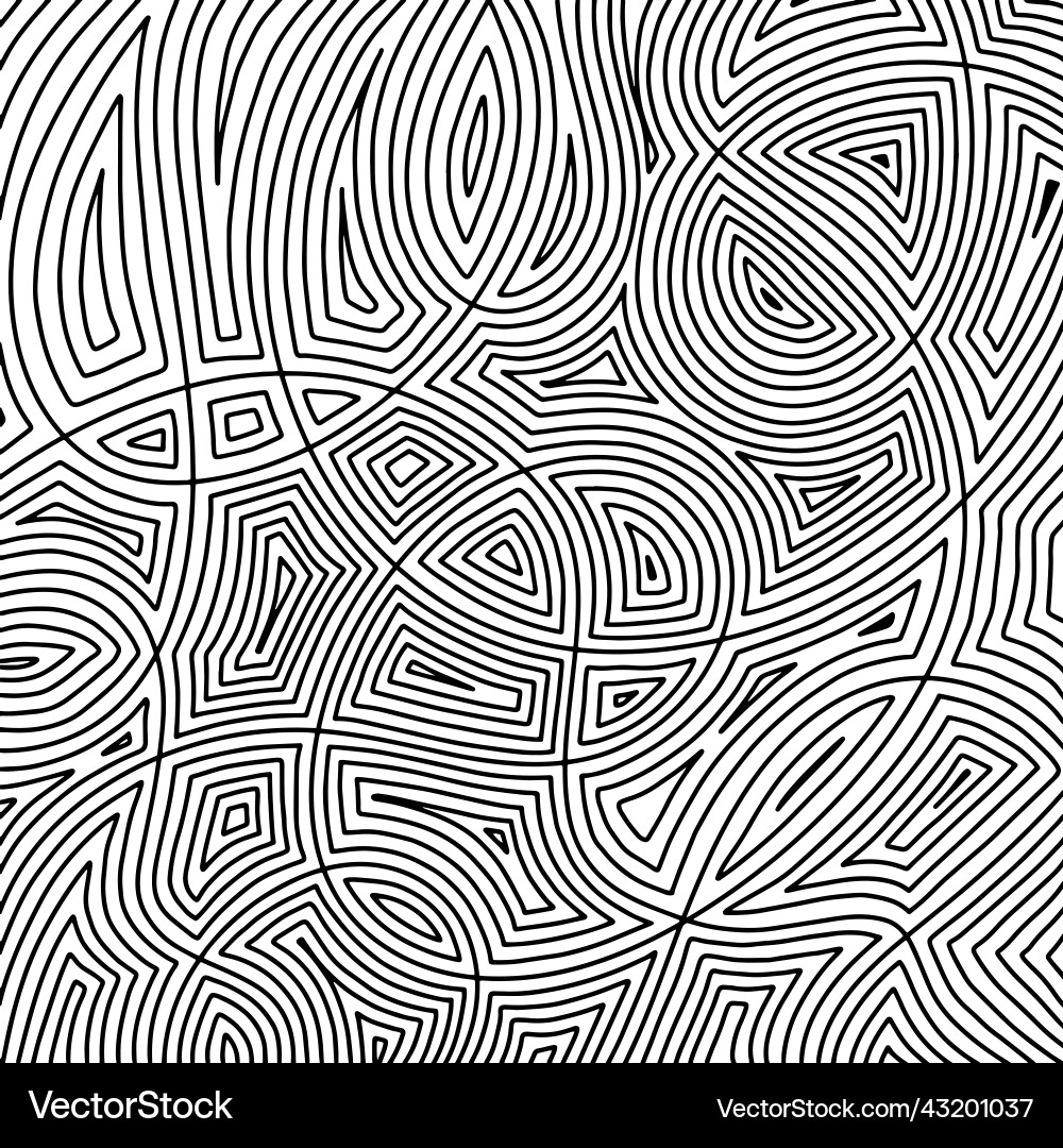 Scattered geometric line shapes hand drawn doodle Vector Image