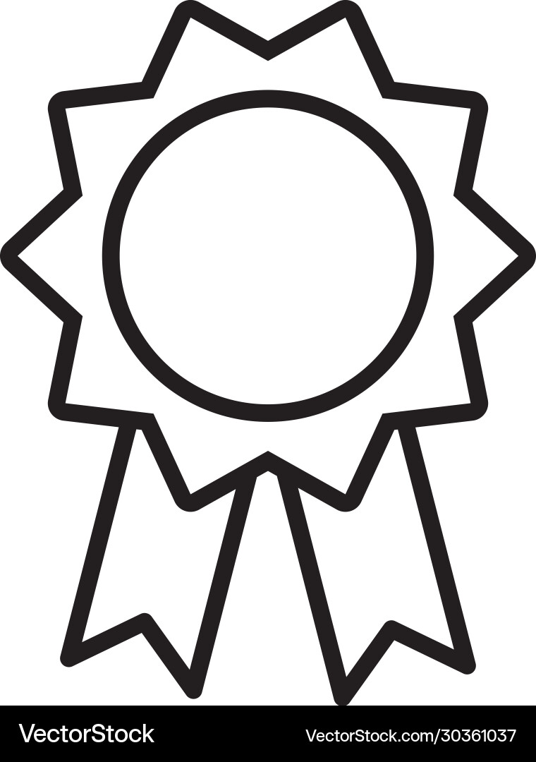 Seal commercial line style icon Royalty Free Vector Image