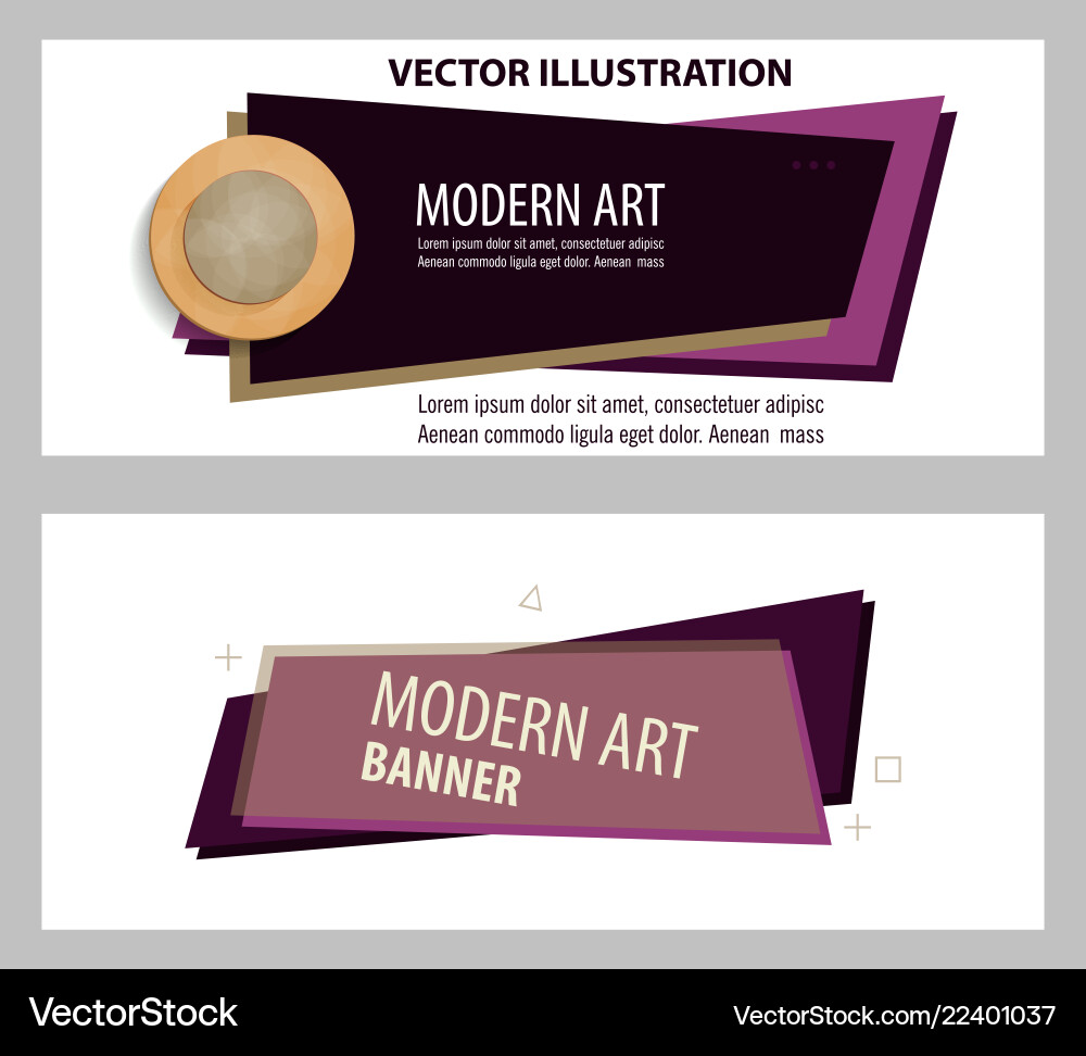 Set of flat linear promotion ribbon banner scroll Vector Image