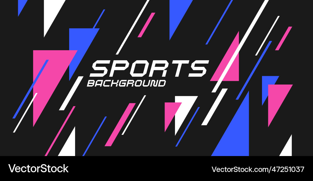 Sports poster abstract background with dynamic Vector Image