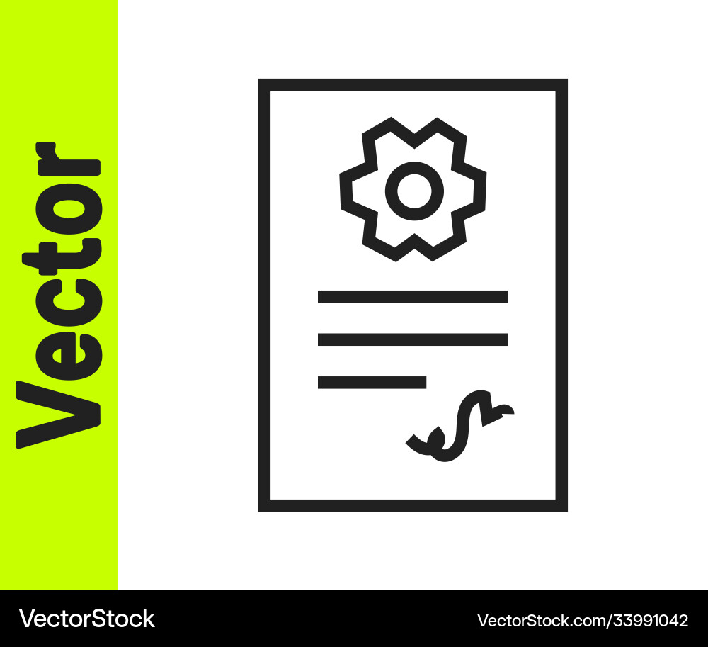 Black line auto service check automotive icon Vector Image