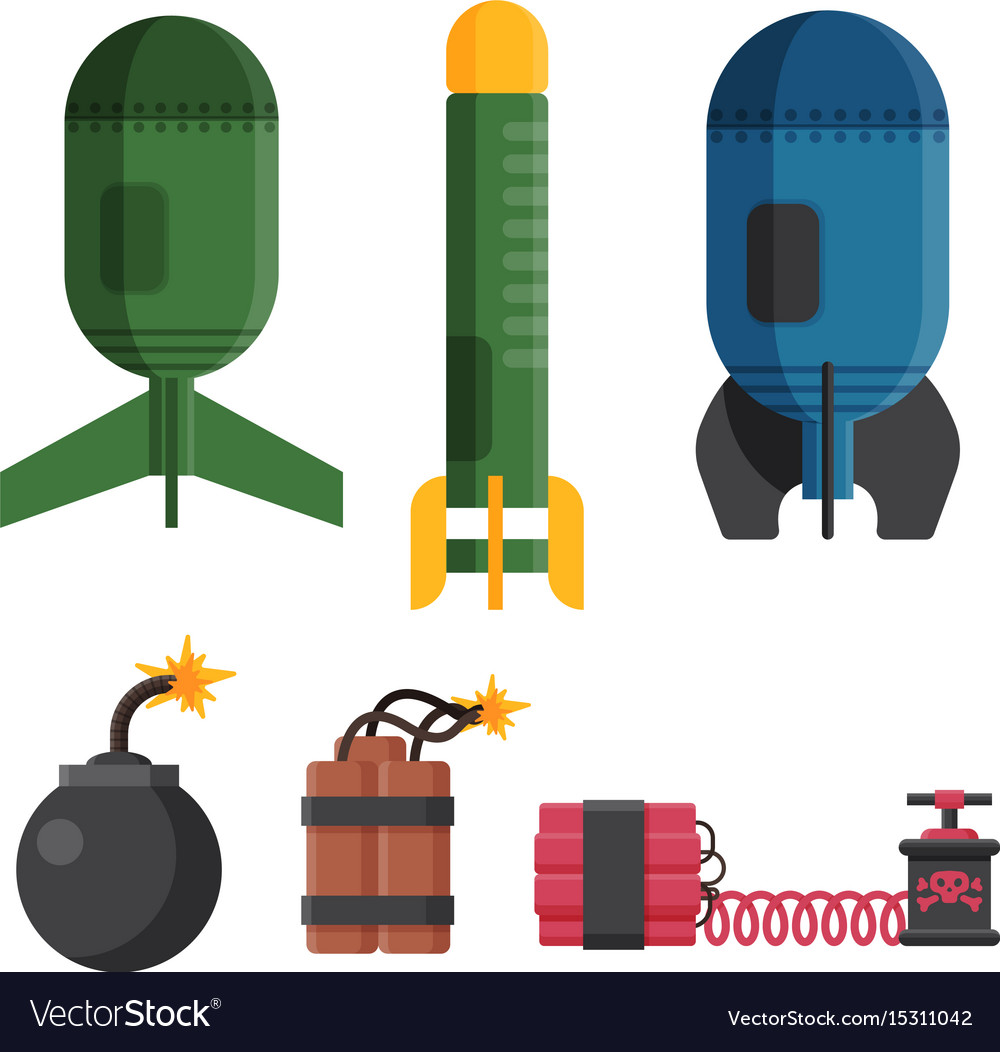 Bomb dynamite fuse grenade Royalty Free Vector Image Bomb dynamite fuse grenade Royalty Free Vector Image