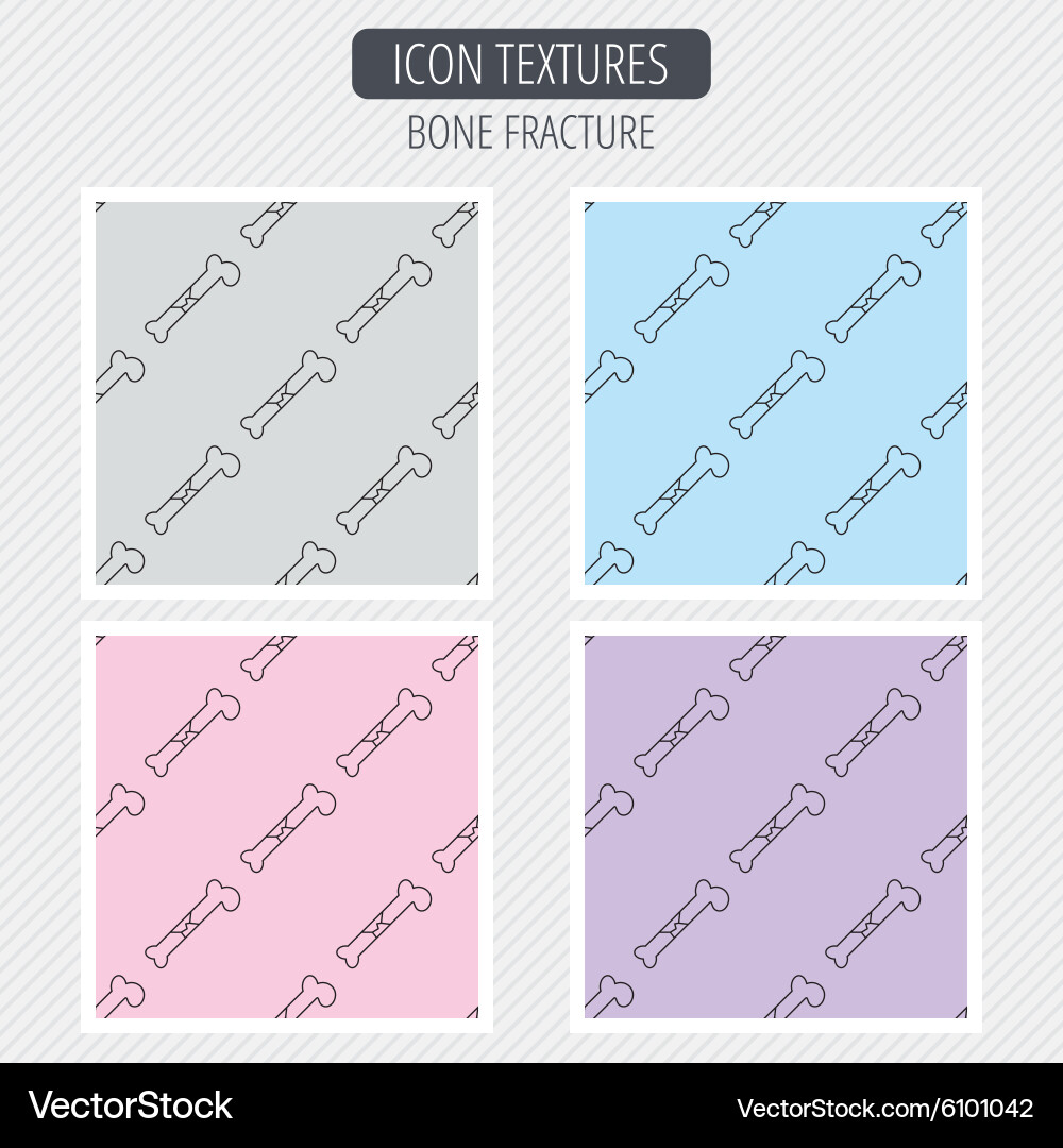 Bone fracture icon Traumatology sign Royalty Free Vector