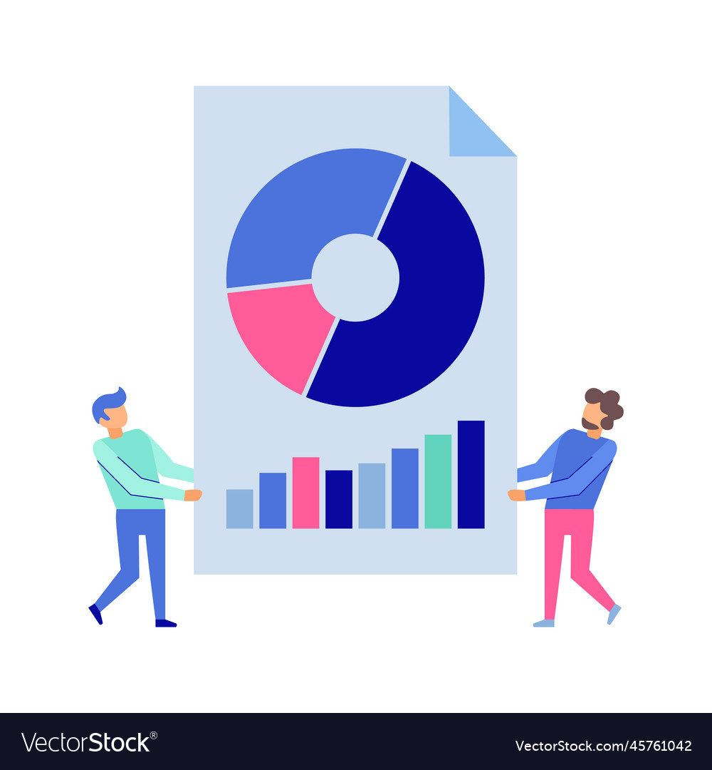 Data analysis file composition Royalty Free Vector Image