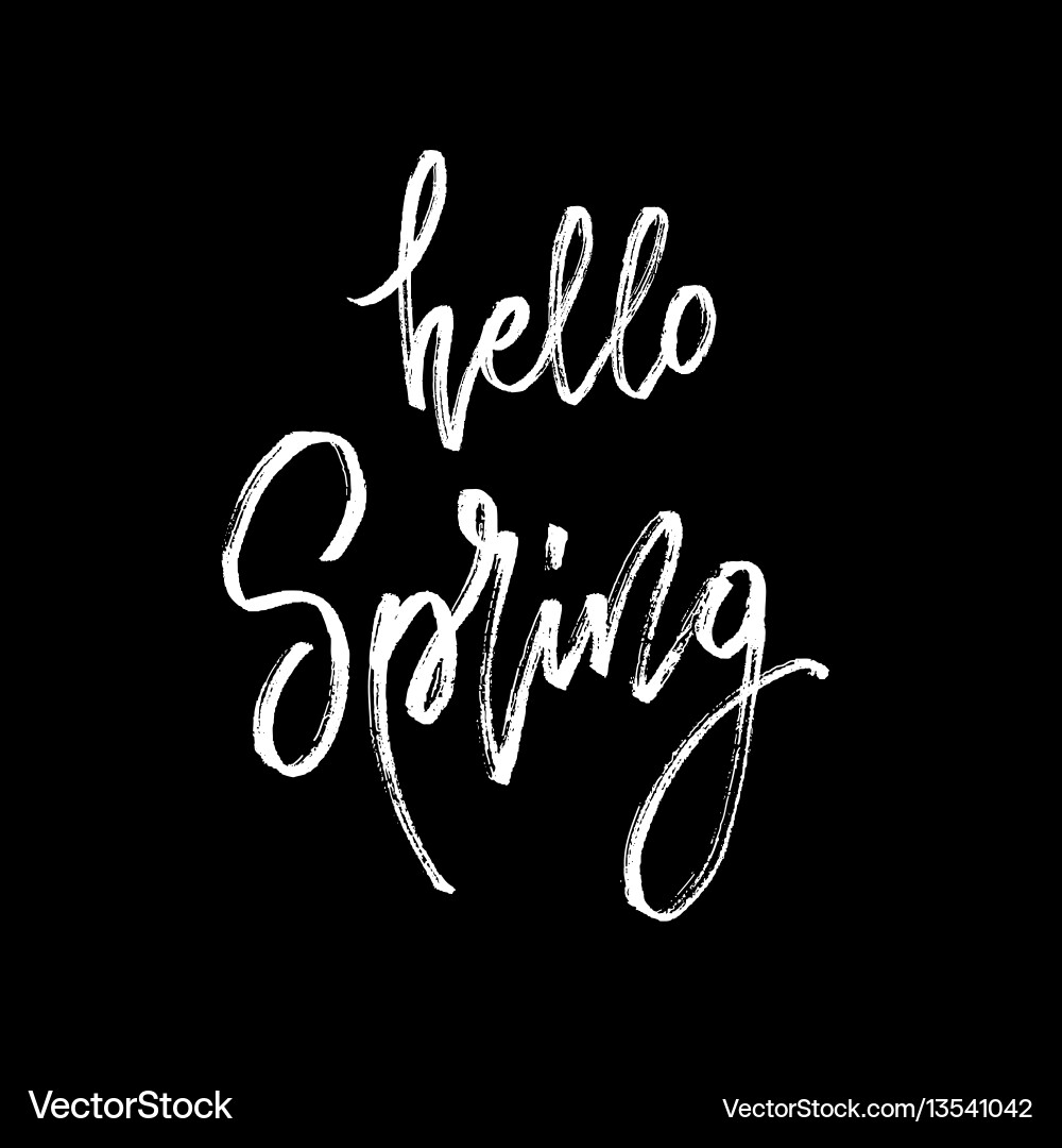 Hand drawn seasonal lettering Royalty Free Vector Image