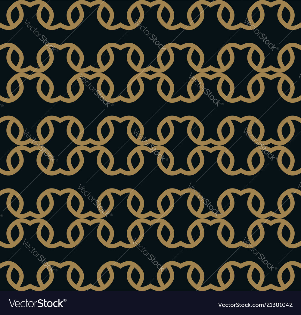 Seamless pattern intersecting thin gold lines Vector Image