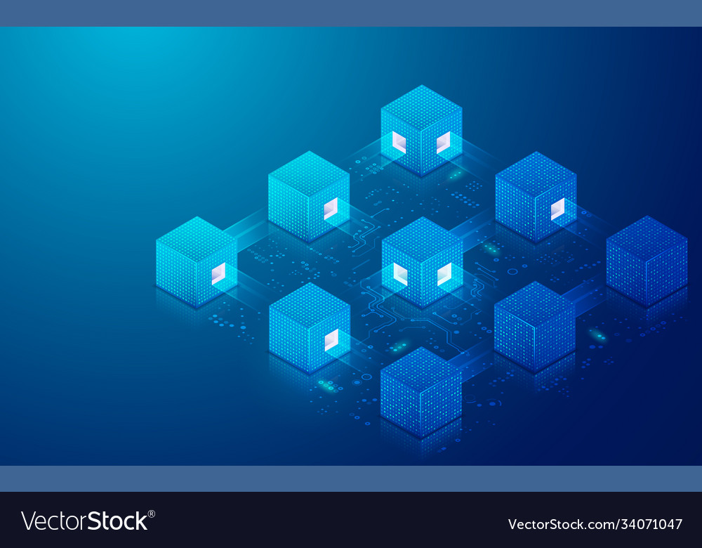 Blockchain Royalty Free Vector Image - VectorStock