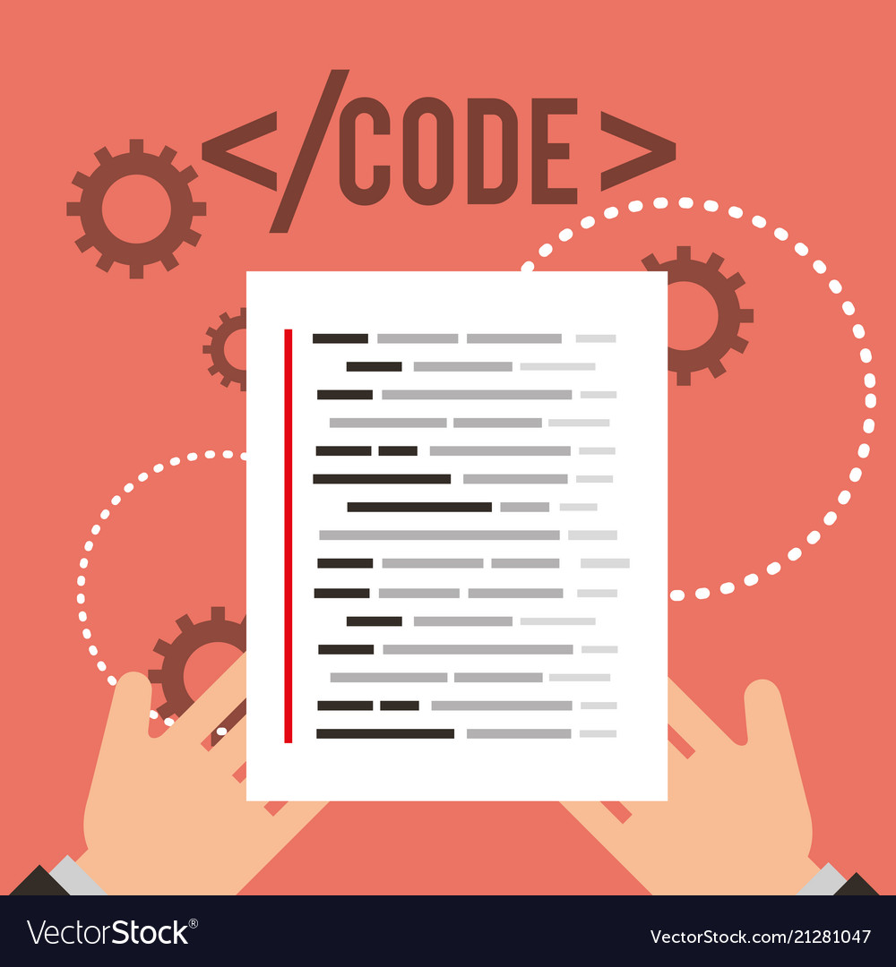 Program coding website Royalty Free Vector Image
