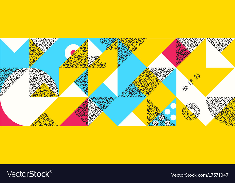 Simple banner square modules Royalty Free Vector Image