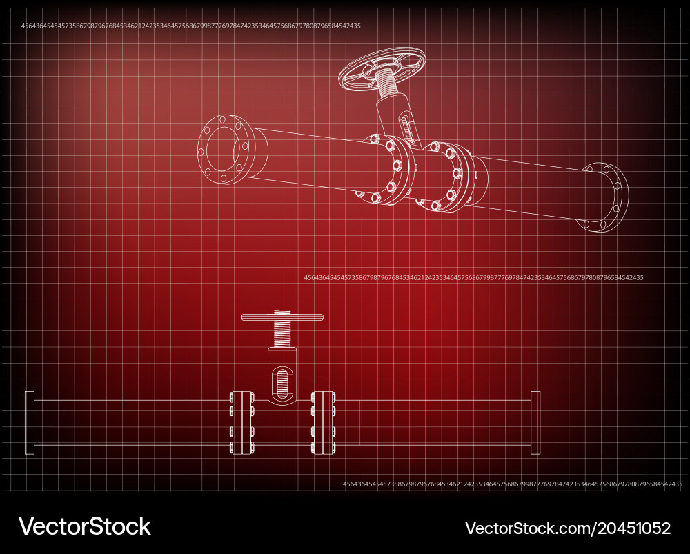 3d model of an pipeline Royalty Free Vector Image