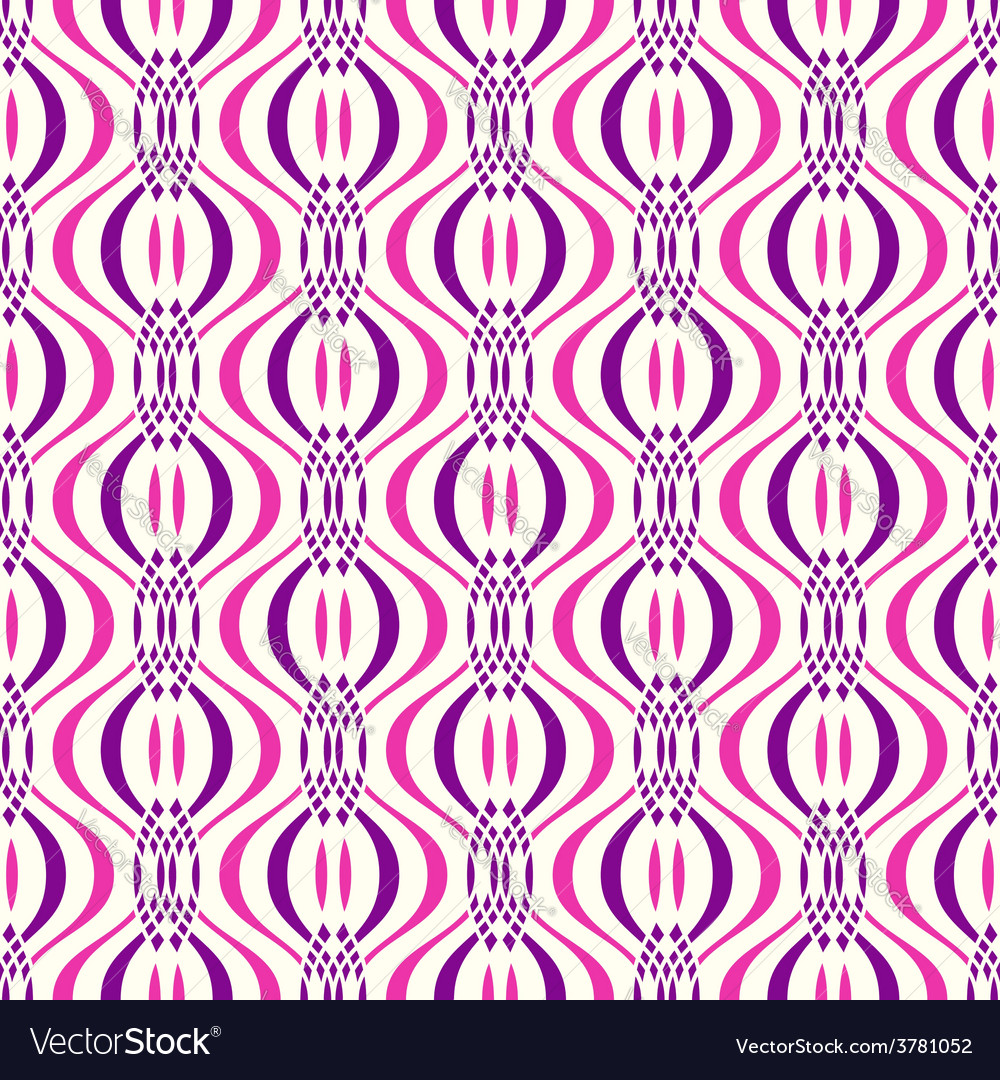 Abstract geometric ogee pattern Royalty Free Vector Image