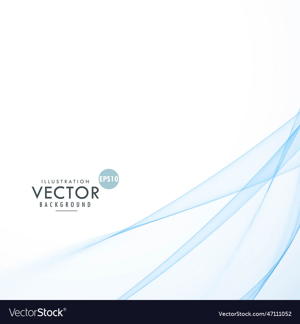 Elegant blue wave background Royalty Free Vector Image Elegant blue wave background Royalty Free Vector Image