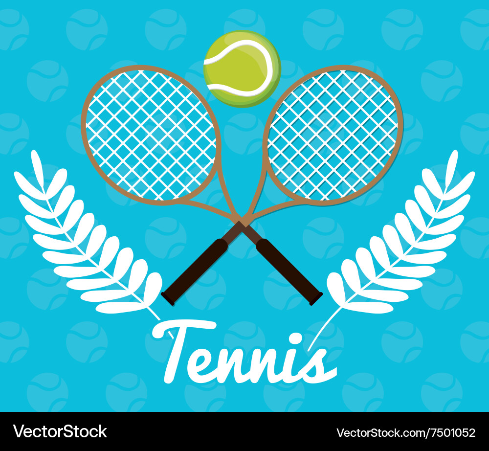 Tennis sport design Royalty Free Vector Image - VectorStock