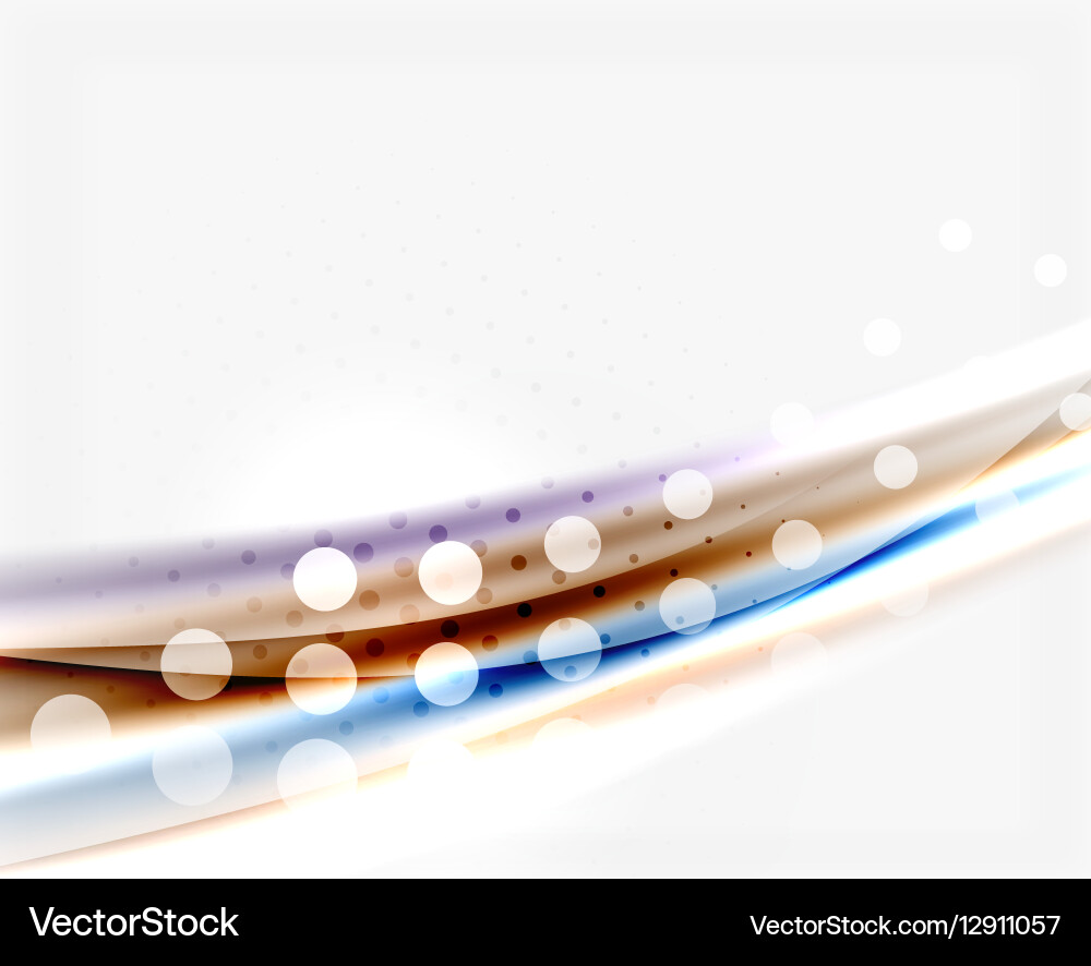 Shiny color lines on white background - motion Vector Image
