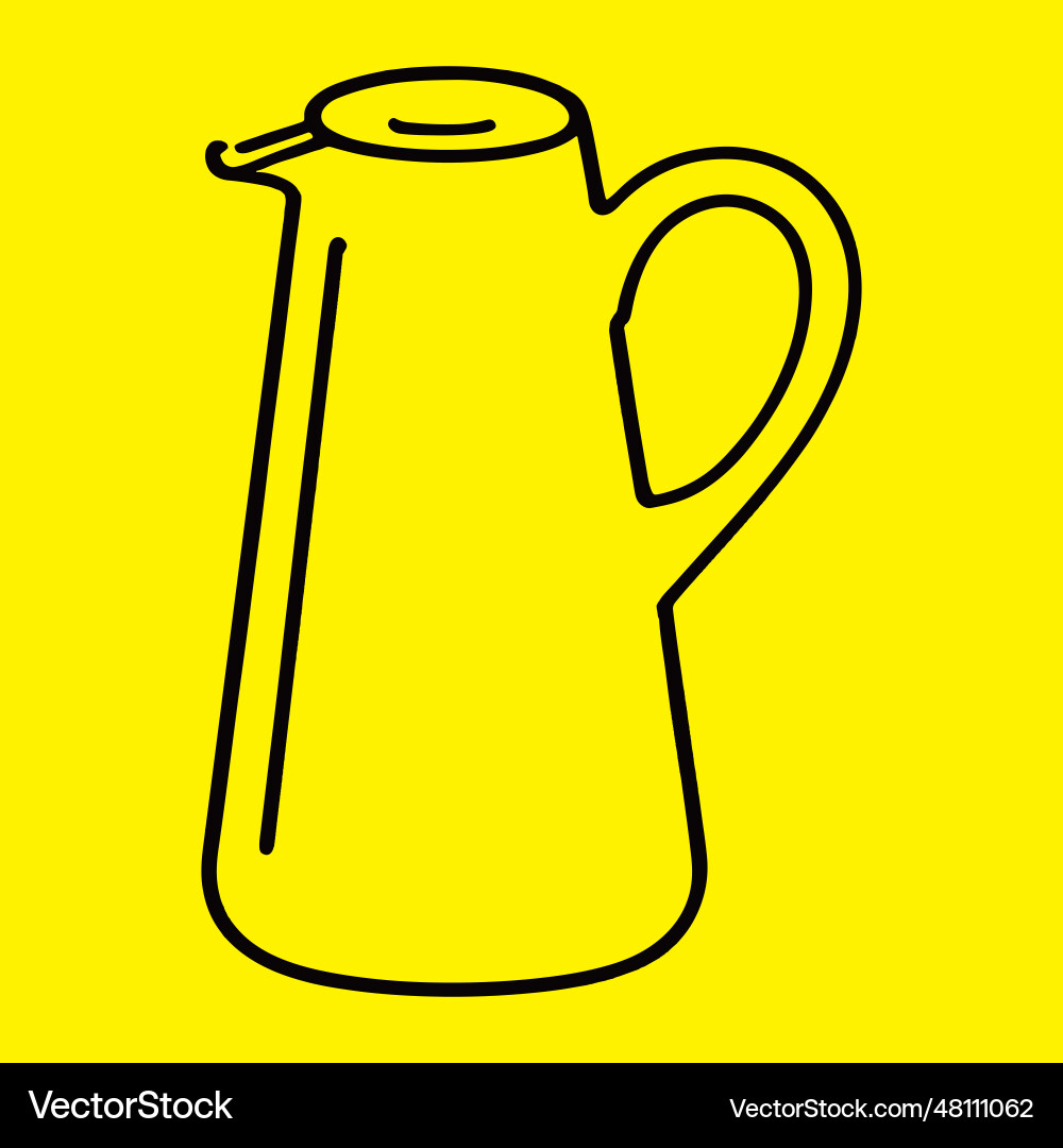A wonderful jug art design Royalty Free Vector Image