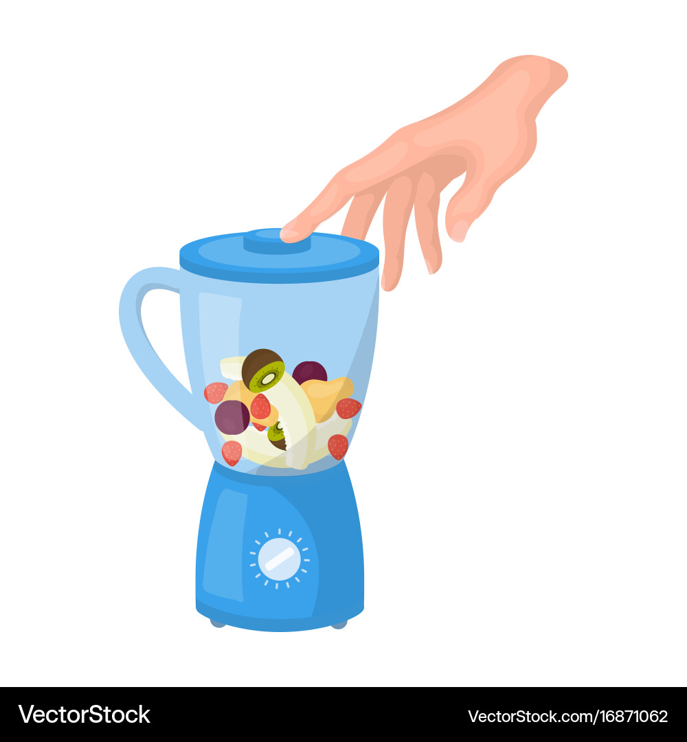 Blender single icon in cartoon styleblender Vector Image