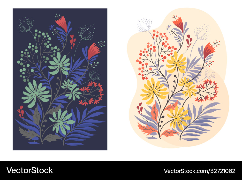 Bouquet bright flower decoration Royalty Free Vector Image