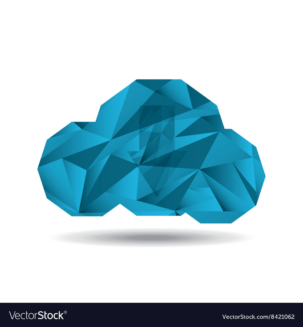 Cloud computing design Royalty Free Vector Image