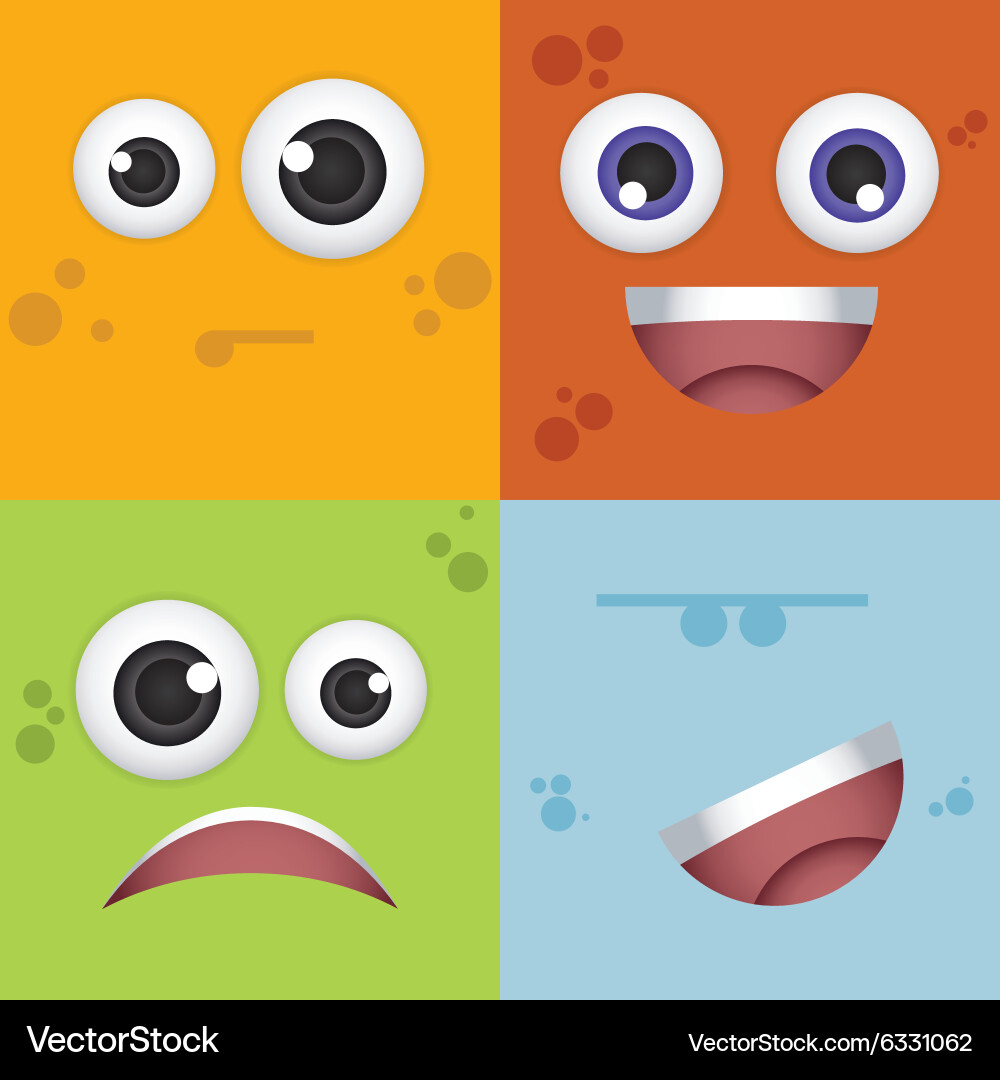 Facial expression Royalty Free Vector Image - VectorStock