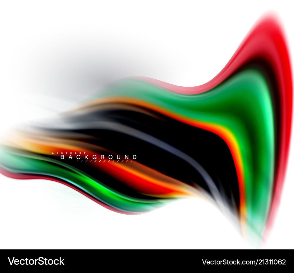 Fluid liquid mixing colors concept on light grey Vector Image