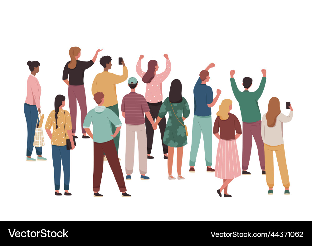 Group of people standing Royalty Free Vector Image