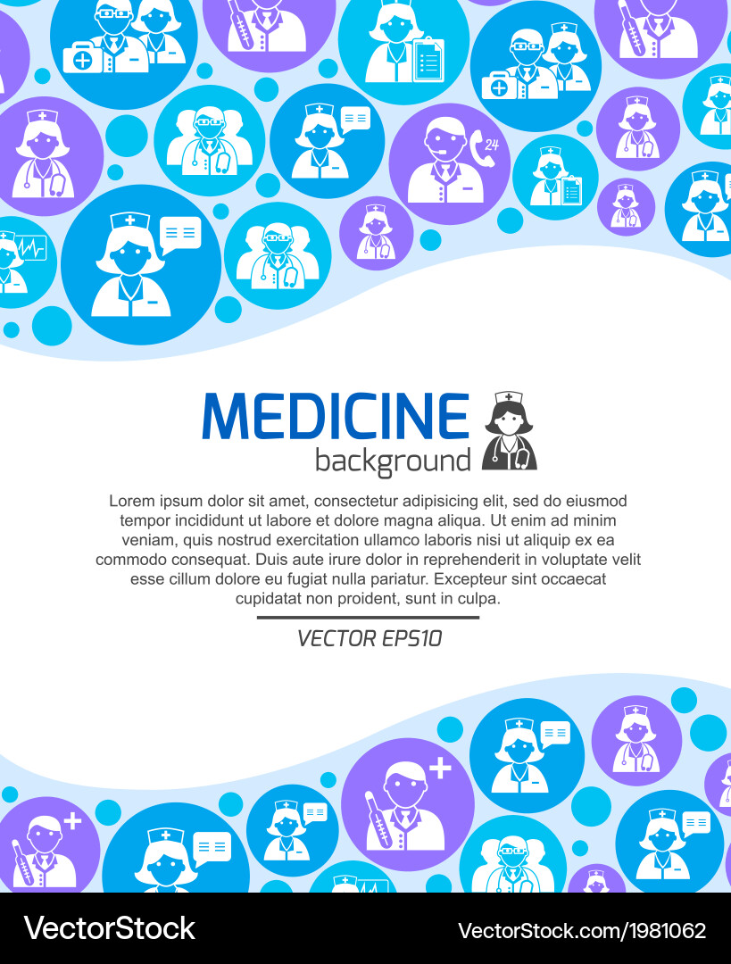 Healthcare doctors background Royalty Free Vector Image