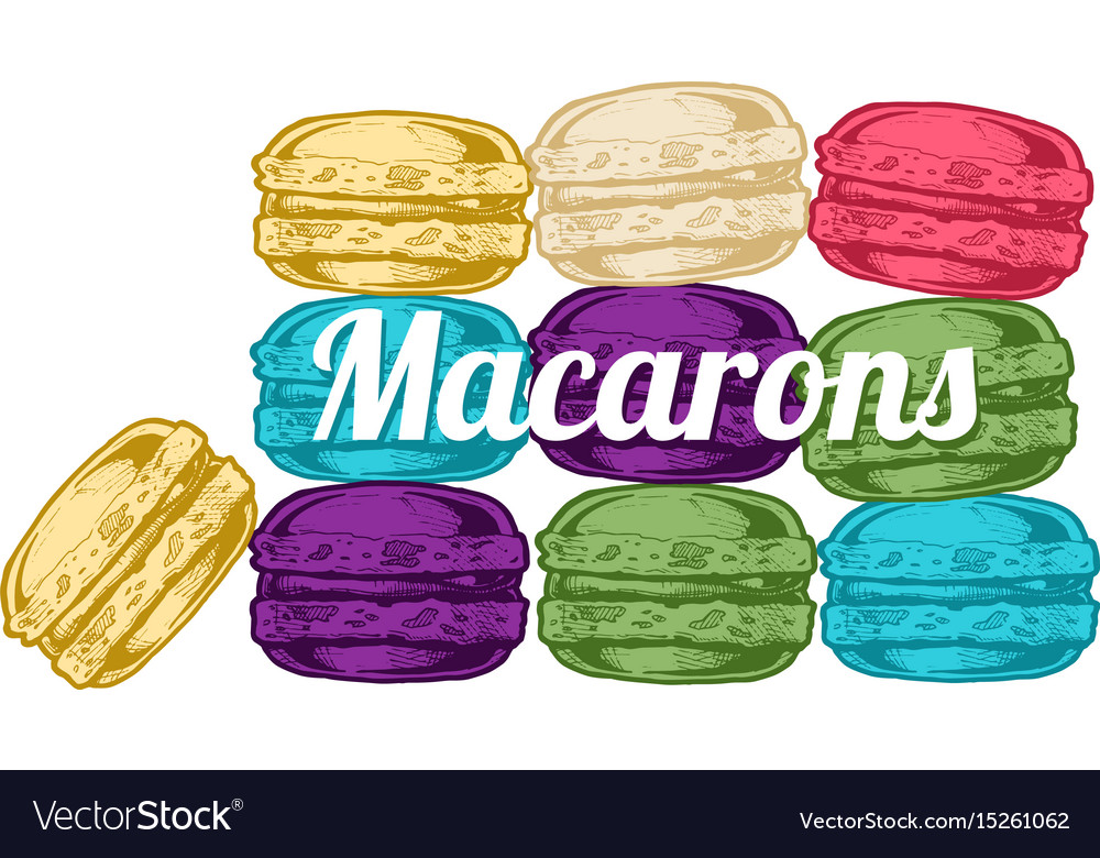 Macarons Royalty Free Vector Image - VectorStock