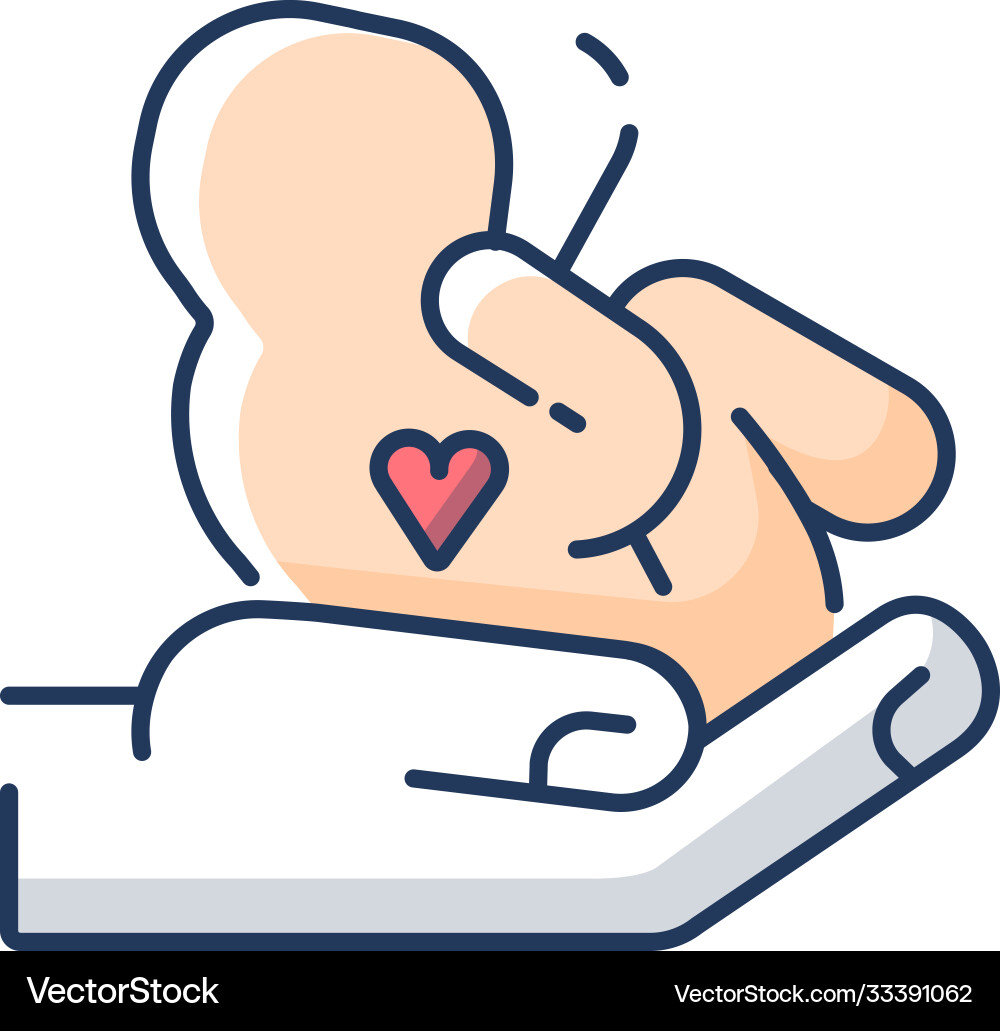 Maternity ward rgb color icon Royalty Free Vector Image