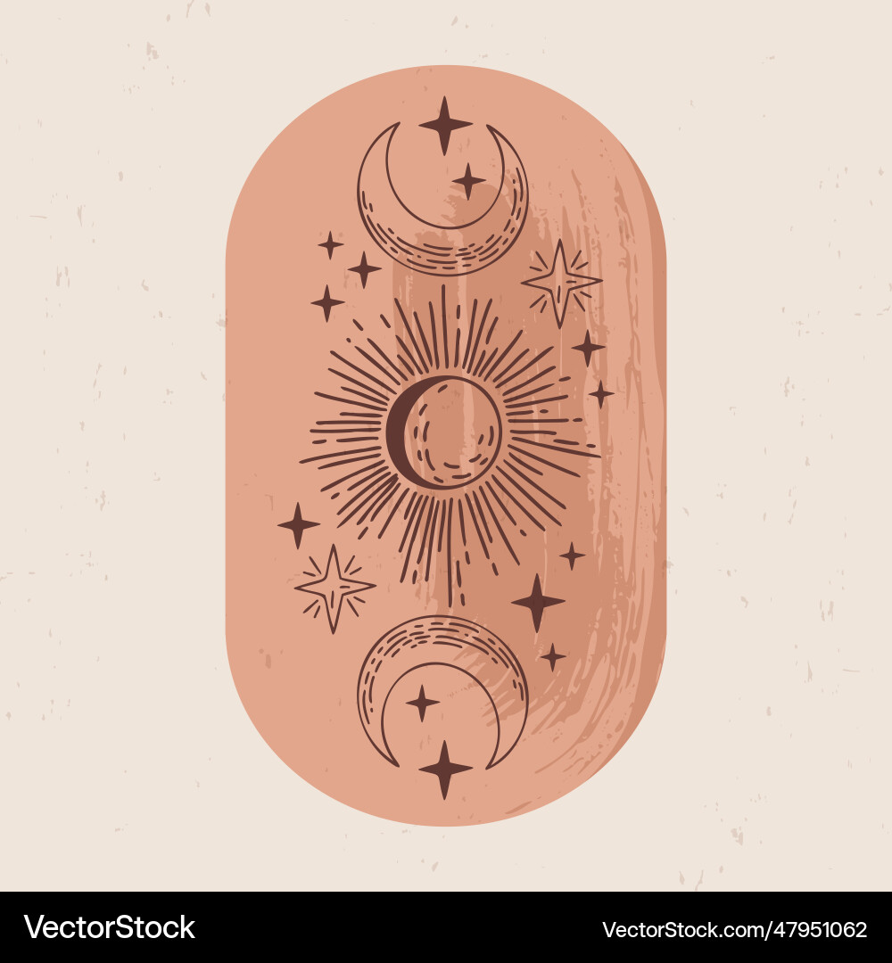 Mystery lineart logo template Royalty Free Vector Image