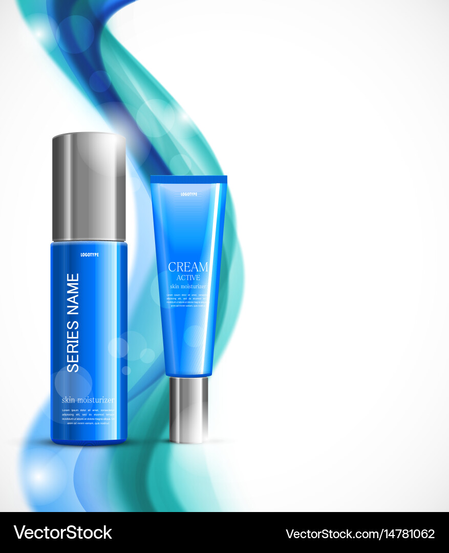 Skin moisturizer cosmetic design template Vector Image