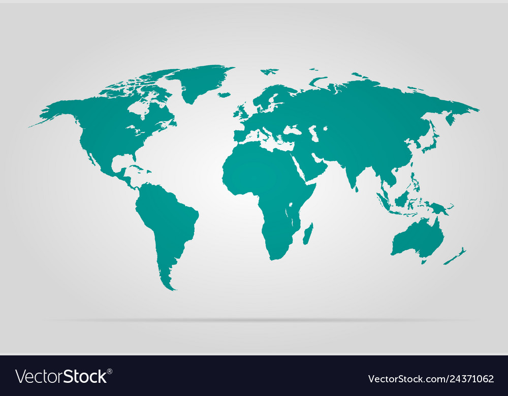 World map Royalty Free Vector Image - VectorStock