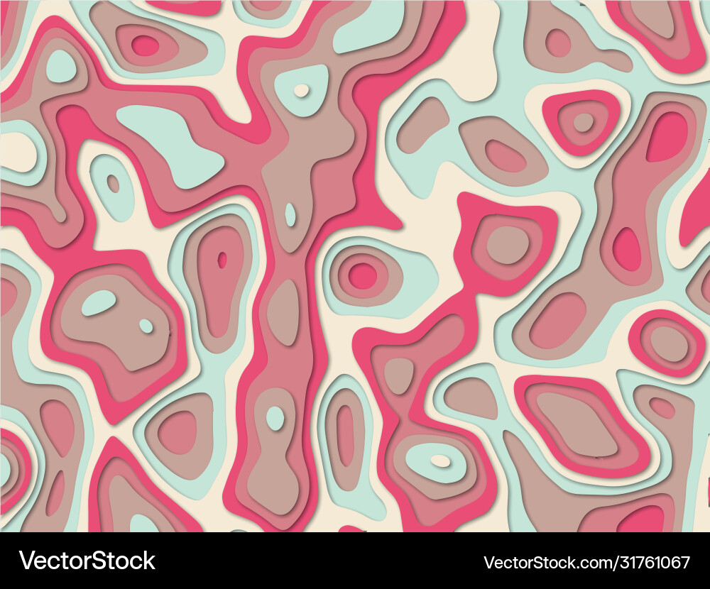 Paper cut shapes cover layout design template Vector Image