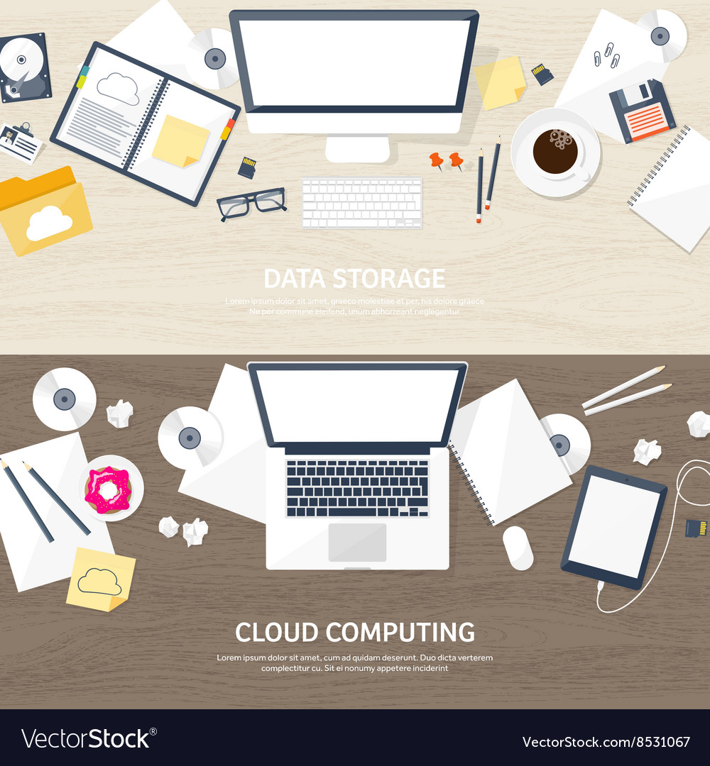 Workplace table Royalty Free Vector Image - VectorStock