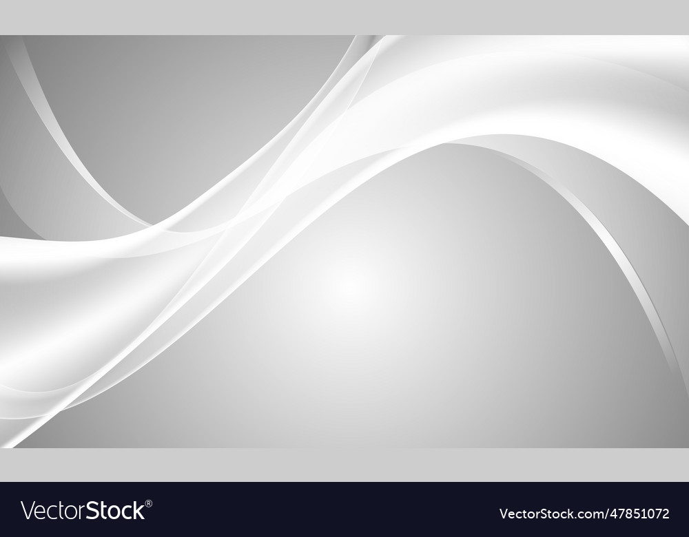 Abstract white wave curve overlap luxury Vector Image