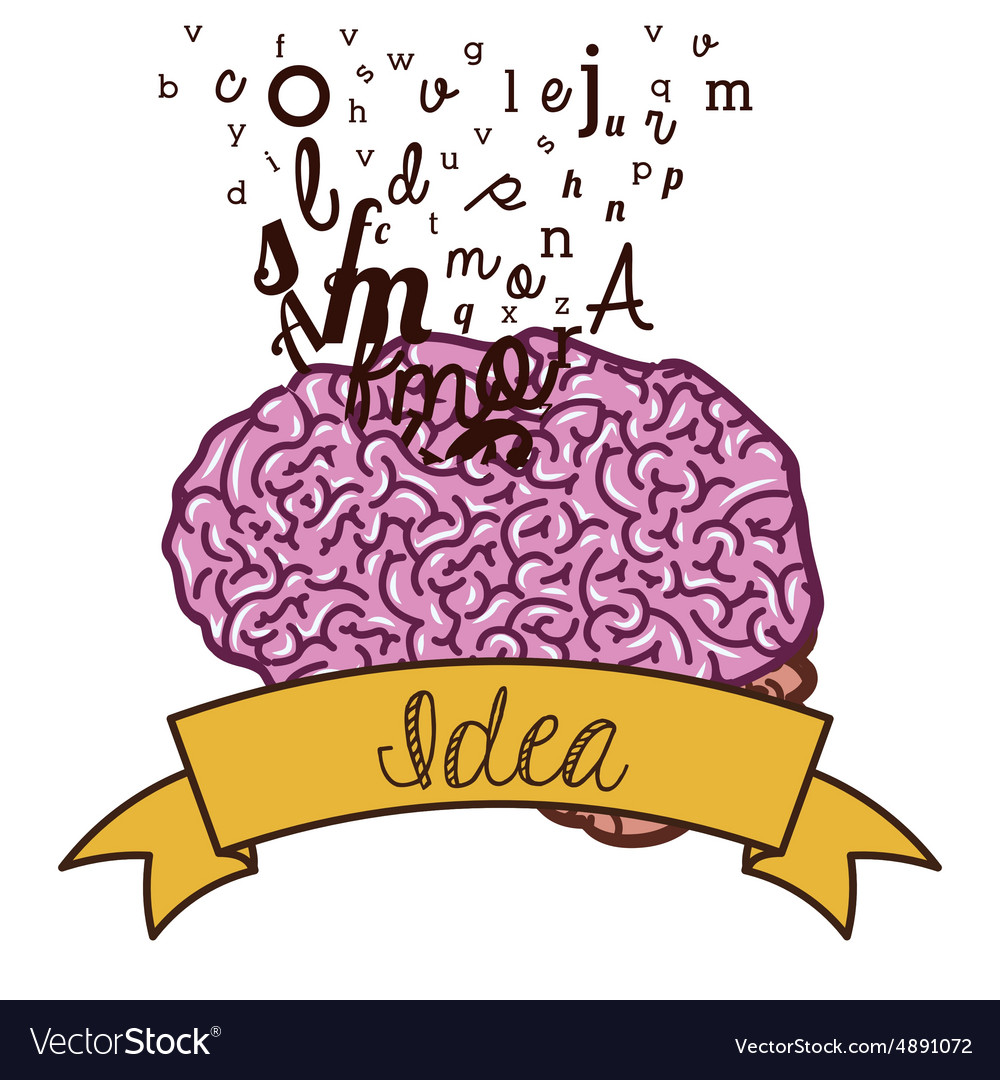 Brain design Royalty Free Vector Image - VectorStock