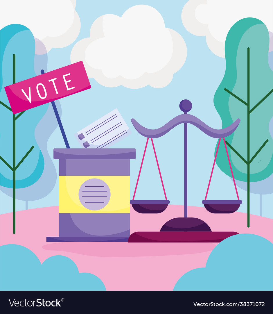 Election democracy voting Royalty Free Vector Image